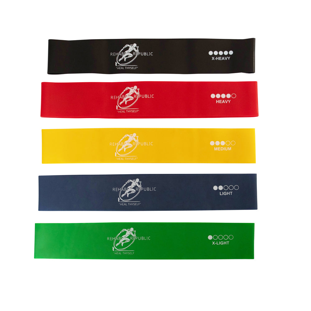 Rehab Republic Resistance Loop Exercise Bands Set
